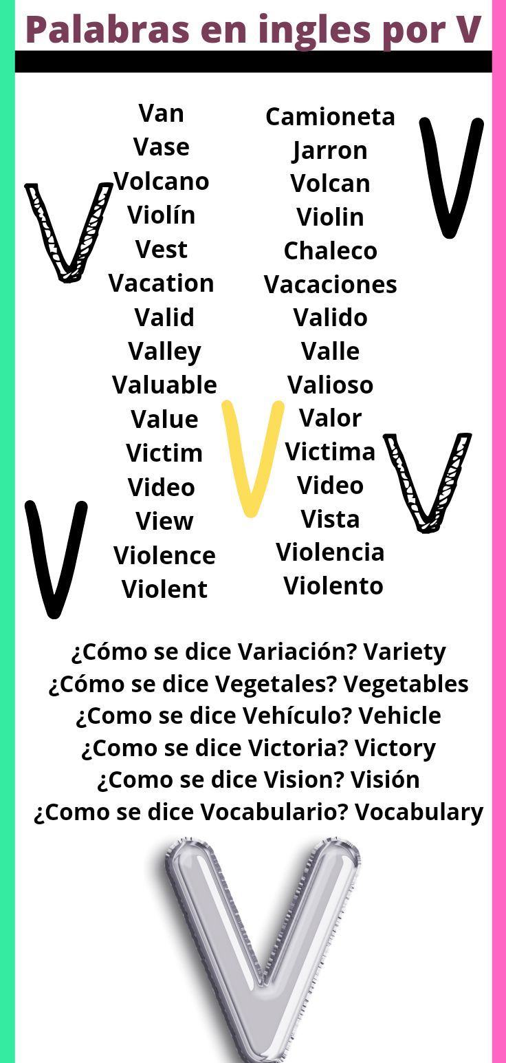 Palabras Con La Letra V